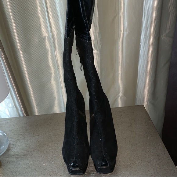 Shoes | Bebe Black High Boots | Poshmark